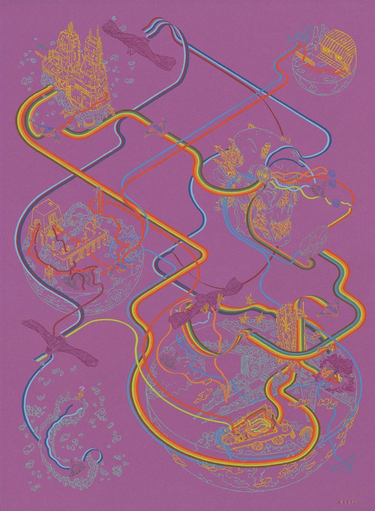 Cinematic Journeys Illustrated in Hand Painted Maps by Andrew DeGraff ...